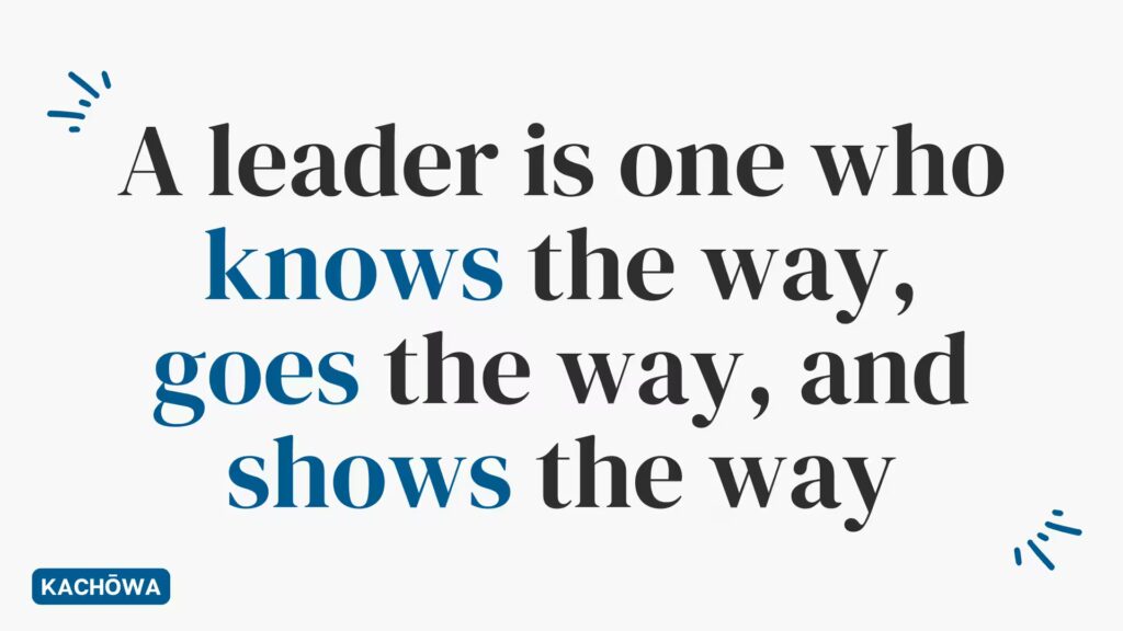 Knowing, Going, and Showing the way | KACHŌWA